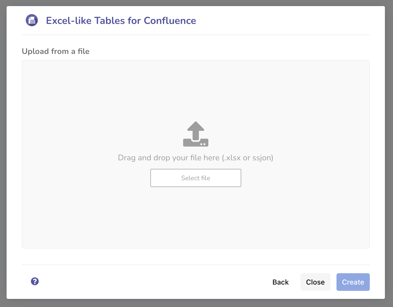 How to create the table macro
