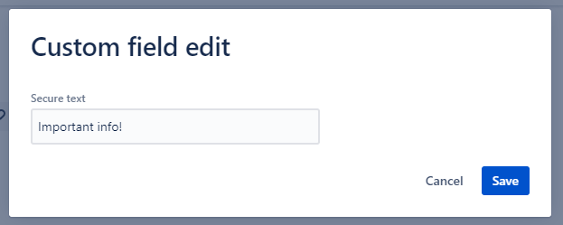 How to create secure custom fields