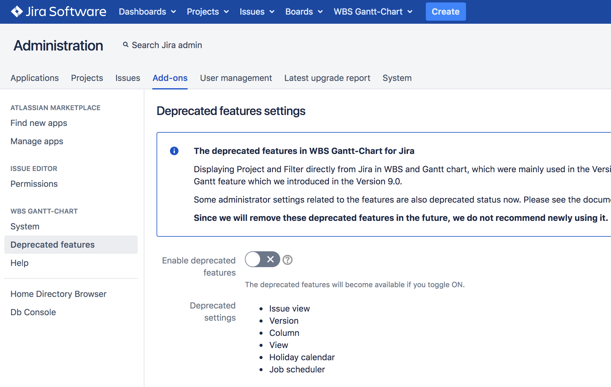 After upgrading to version 9.7.0 or later, you can not use some features