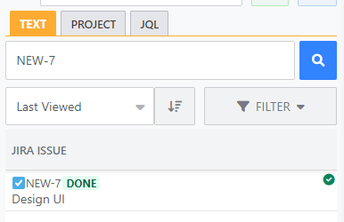 Insert existing Jira issues into Gantt chart