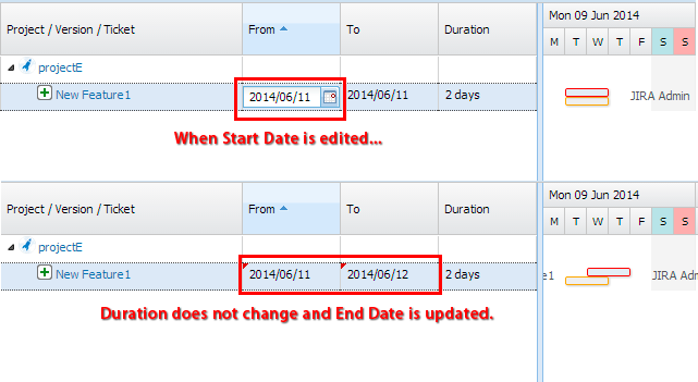 Creating plans, baselines, and due dates