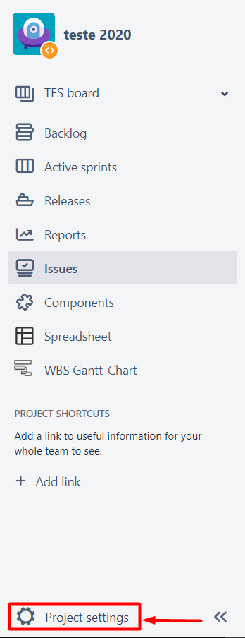 How to disable the Create Story and Create Epic options on a Project?